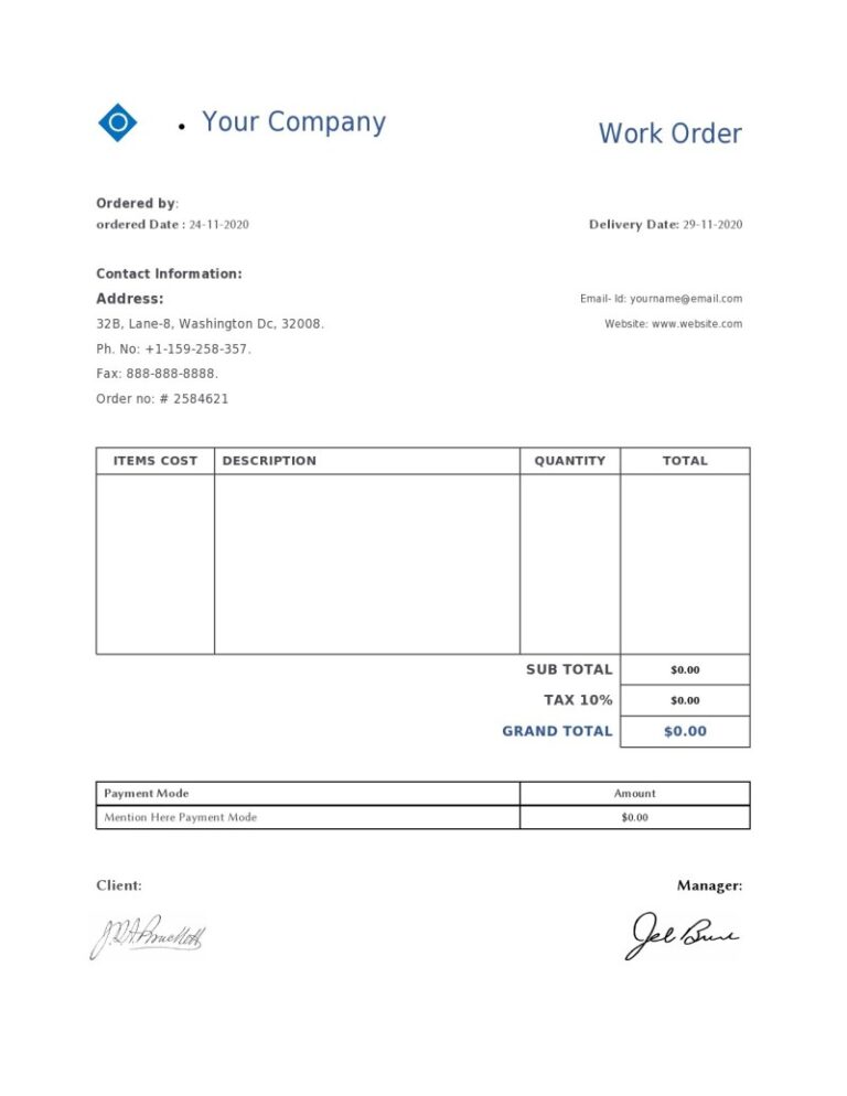 Order Of Service Template Word - Free Sample, Example & Format Templates